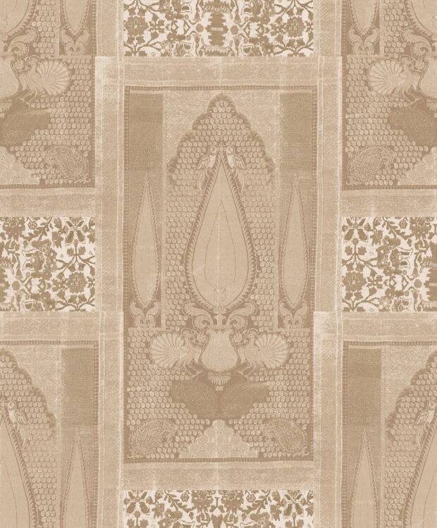Kaaj - Dark Neutral - Middle Eastern inspired wallpaper designs