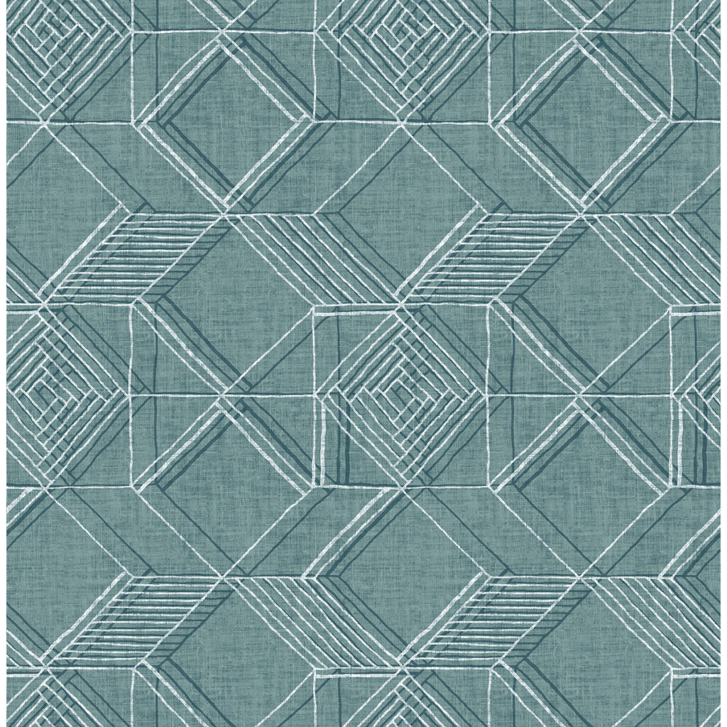 Moki trellis pattern on linen look