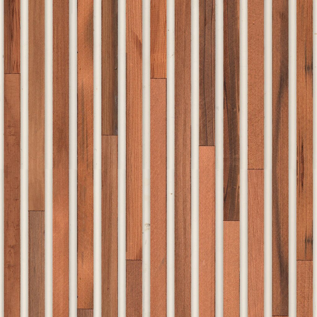 Timber Strips wood and paint effect wallpaper